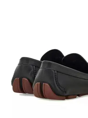 FERRAGAMO Gancini Loafers - Black