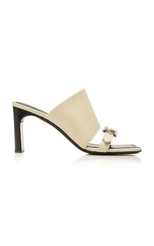 Balenciaga Bel Air Leather Sandals - Neutral