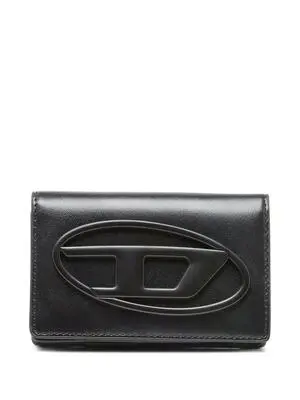 DIESEL® 1dr Oval-logo Cardholder - Black