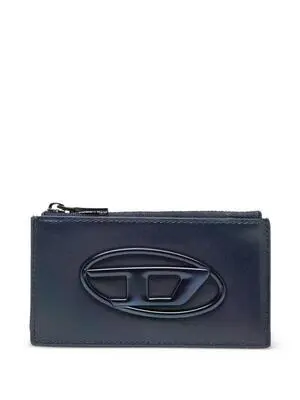 DIESEL® 1dr Logo-plaque Cardholder - Blue