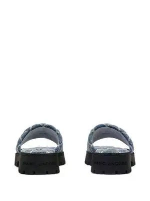 Marc Jacobs Quilted Denim Slides