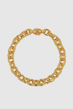 ANINE BING Double Link Chain Necklace - Gold