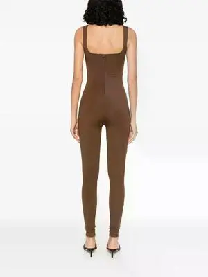ENTIRE STUDIOS Square Neck Jumpsuit - Brown