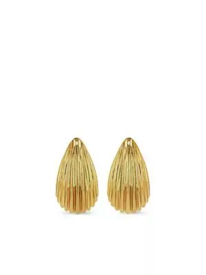 ANINE BING Ribbed Drop Earrings