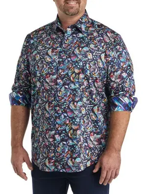 ROBERT GRAHAM BY DXL Big & Tall Hemlock Sport Shirt