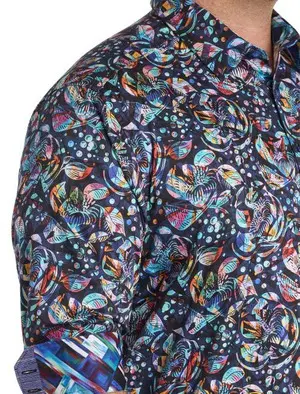 ROBERT GRAHAM BY DXL Big & Tall Hemlock Sport Shirt