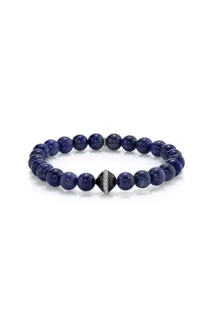 MR LOWE BY SHERYL LOWE Mr Lowe Bead Bracelet With Diamond - Lapis