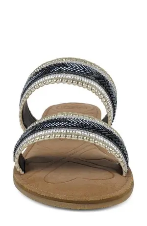 CANDIE'S Two-strap Sandal - Black Multi