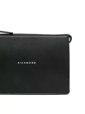 John Richmond Logo-print Clutch