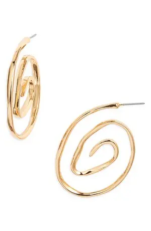 FRASIER STERLING Bermuda Hoop Earrings - Gold