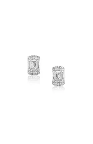 Sheryl Lowe Diamond Huggie Earrings