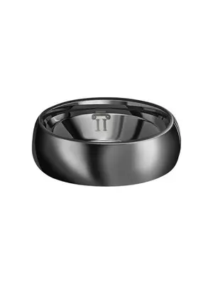 BLISS DIAMOND 7mm Tungsten Comfort Fit Band - Black Tungsten