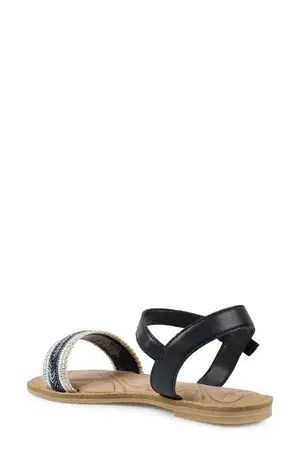 CANDIE'S Ankle Strap Sandal - Black