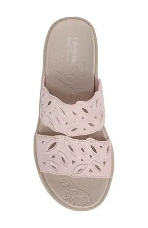 LIFESTRIDE Delight Platform Wedge Slide Sandal