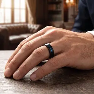 BLISS DIAMOND 8mm Band With Inlay