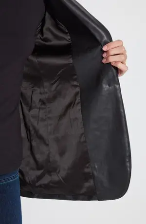 Lyssé Faux Leather Blazer