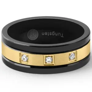 BLISS DIAMOND Carbide Band With Lab Grown Diamonds - Tungsten