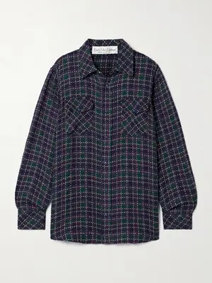 GOD’S TRUE CASHMERE Checked Cashmere Shirt