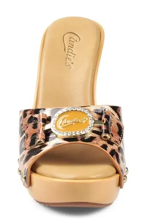 CANDIE'S Lorenna Platform Sandal - Leopard Print