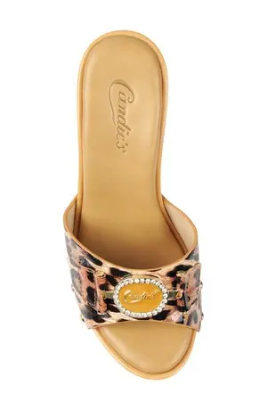CANDIE'S Lorenna Platform Sandal - Leopard Print
