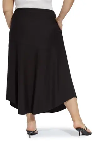 Lyssé Essentials A-line Ponte Midi Skirt