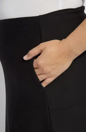 Lyssé Essentials A-line Ponte Midi Skirt