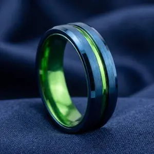 BLISS DIAMOND Brushed Wedding Band Ring 6mm