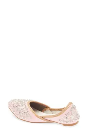 FUCHSIA Embellished Jutti Flat