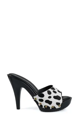 CANDIE'S Calf Hair Platform Sandal