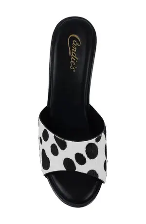 CANDIE'S Calf Hair Platform Sandal