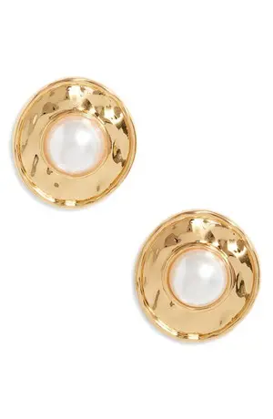 FRASIER STERLING Athens Faux Pearl Earrings