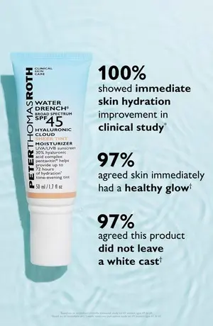 PETER THOMAS ROTH Water Drench® Broad Spectrum Spf 45 Hyaluronic Sheer Tint Moisturizer
