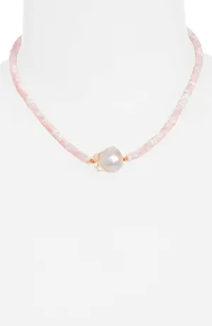 FRASIER STERLING Amalfi Baroque Freshwater Pearl Necklace