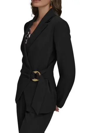 Donna Karan New York Hardware Side Tie Blazer