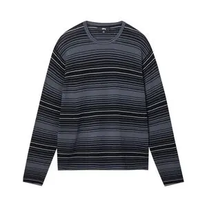 StÜssy Horizontal Stripe Sweater - Black