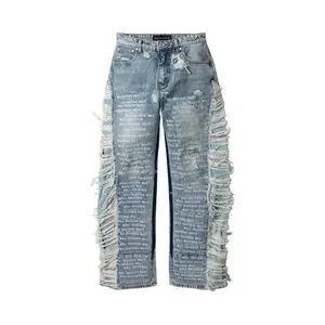 WHO DECIDES WAR Ultra Flare Scripture Denim