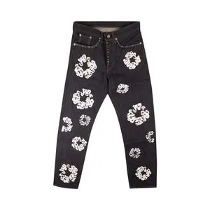 DENIM TEARS Rhinestone Wreath Jeans