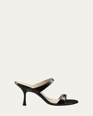 STUART WEITZMAN Nudist Dual-Strap Sandals - Black