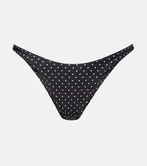 SAME 90's Polka-dot Bikini Bottoms - Black