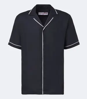 Orlebar Brown Maitan Linen Shirt - Blue