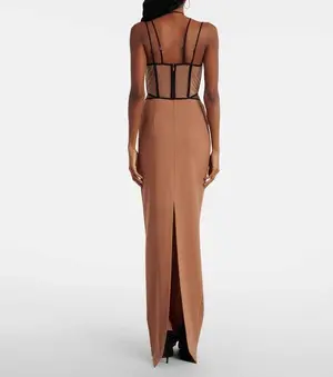 NENSI DOJAKA Leila Bustier Gown