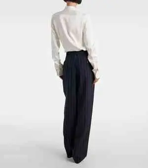 Stella McCartney Pinstripe Wool Tapered Trousers