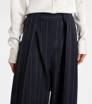 Stella McCartney Pinstripe Wool Tapered Trousers