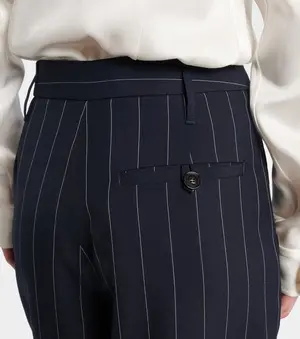 Stella McCartney Pinstripe Wool Tapered Trousers
