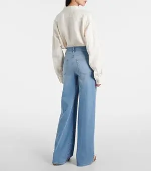 FRAME Le Slim Palazzo Flared Jeans