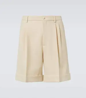 Valentino Garavani Wool Gabardine Bermuda Shorts