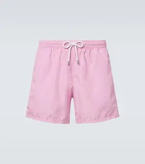 Fedeli Madeira Printed Swim Trunks - Pink