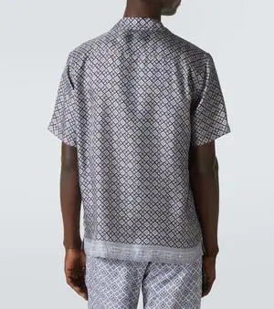 Orlebar Brown Maitan Printed Silk Blowing Shirt