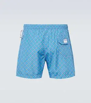 Fedeli Madeira Floral Swim Trunks - Blue