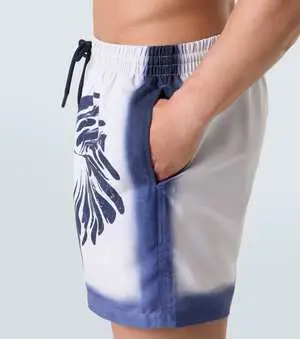 Dries Van Noten Printed Swim Trunks - White